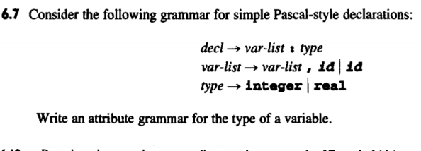 Solved 6.7 Consider the following grammar for simple | Chegg.com