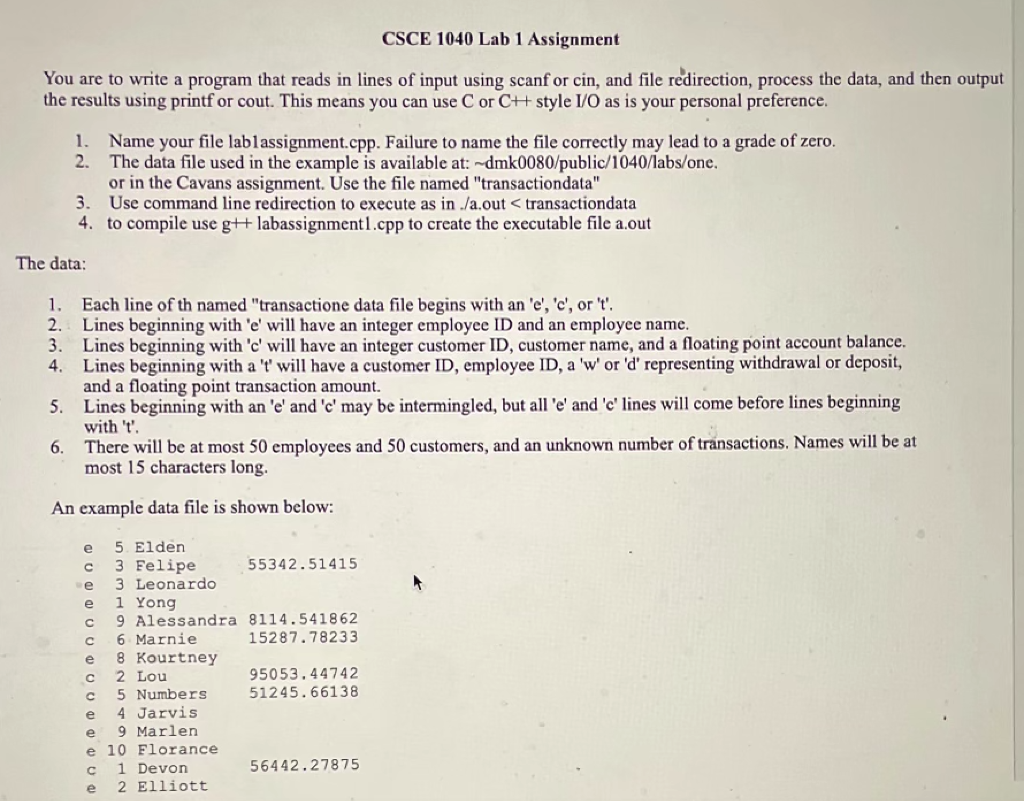 Solved Csce 1040 Lab 1 Assignment You Are To Write A Program 
