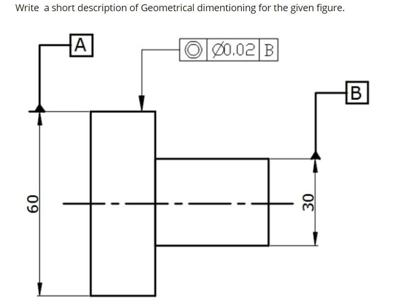 Solved Write a short description of Geometrical dimentioning | Chegg.com