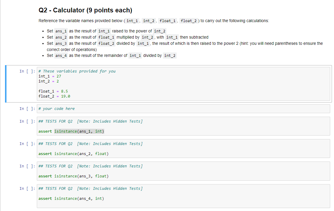 Solved Q2 - Calculator (9 points each) Reference the | Chegg.com