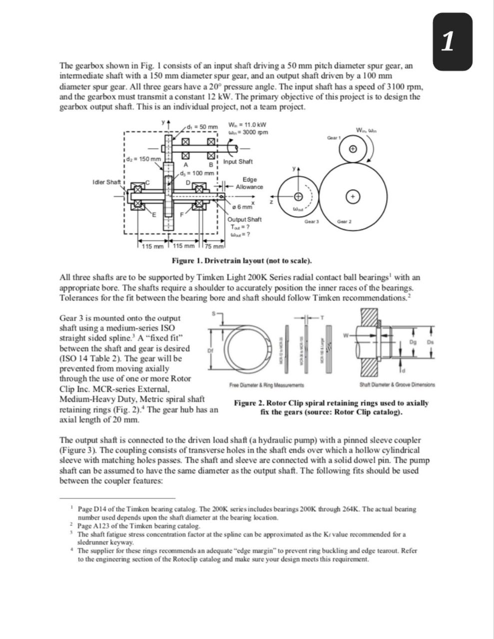 MCR Spiral Shaft Rings- Pin/Shaft Holes: ISO hole | Chegg.com