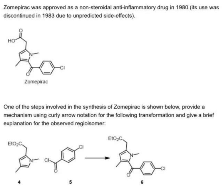 Solved Zomepirac was approved as a non-steroidal | Chegg.com