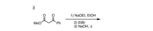 Solved 1) NaOEt, EtOH 2) EtBr 3) NaOH, Δ MeO Ph | Chegg.com