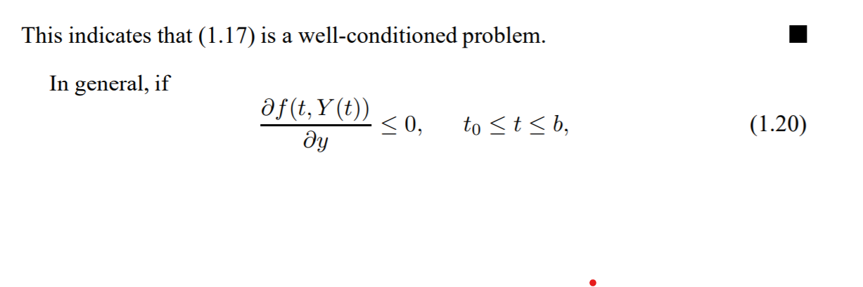 Solved 5. Check the conditioning of the initial value | Chegg.com