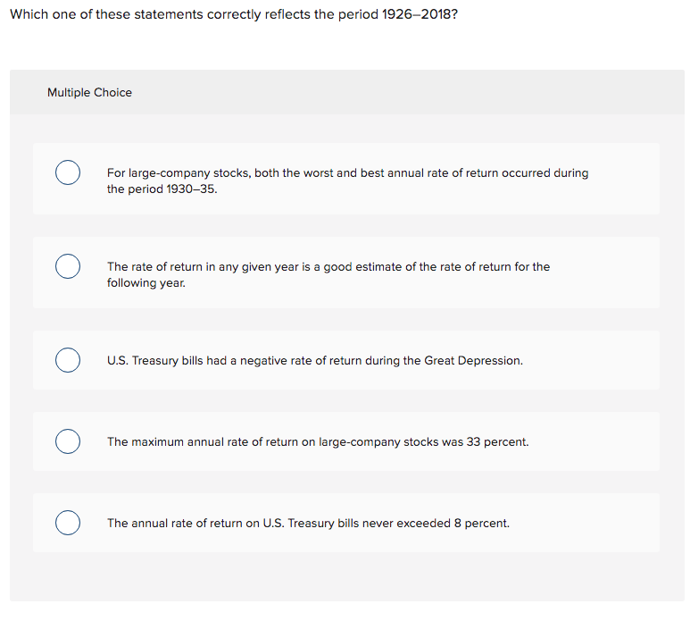 Solved Which one of these statements correctly reflects the | Chegg.com