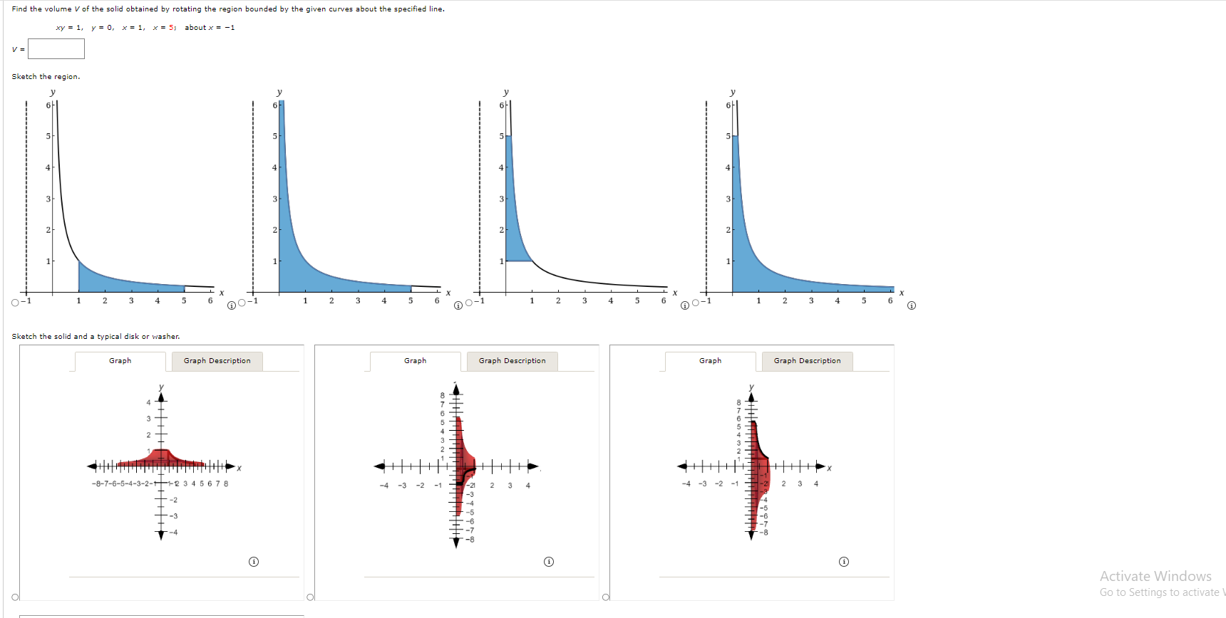 Solved Sketch the solid and a typical disk or washer.Hello. | Chegg.com