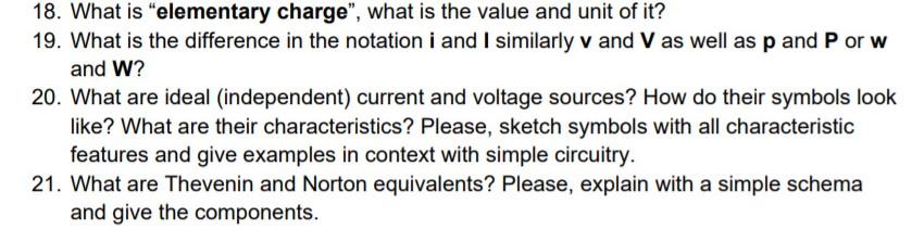 Solved 18. What is "elementary charge", what is the value | Chegg.com