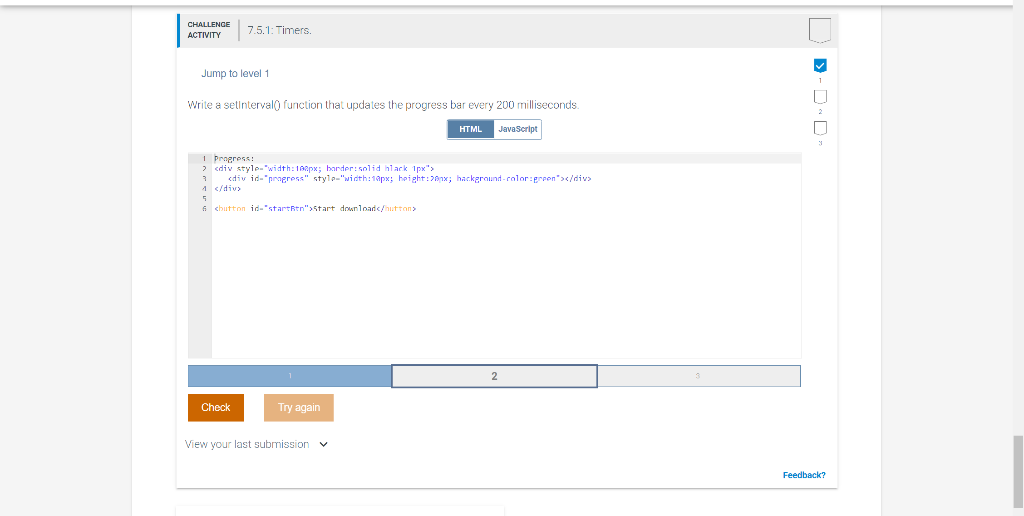 Solved CHALLENGE ACTIVITY 7.5.1: Timers. Jump to level 1 | Chegg.com