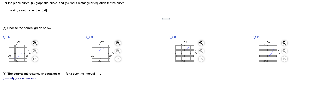 Solved For the plane curve, (a) graph the curve, and (b) | Chegg.com