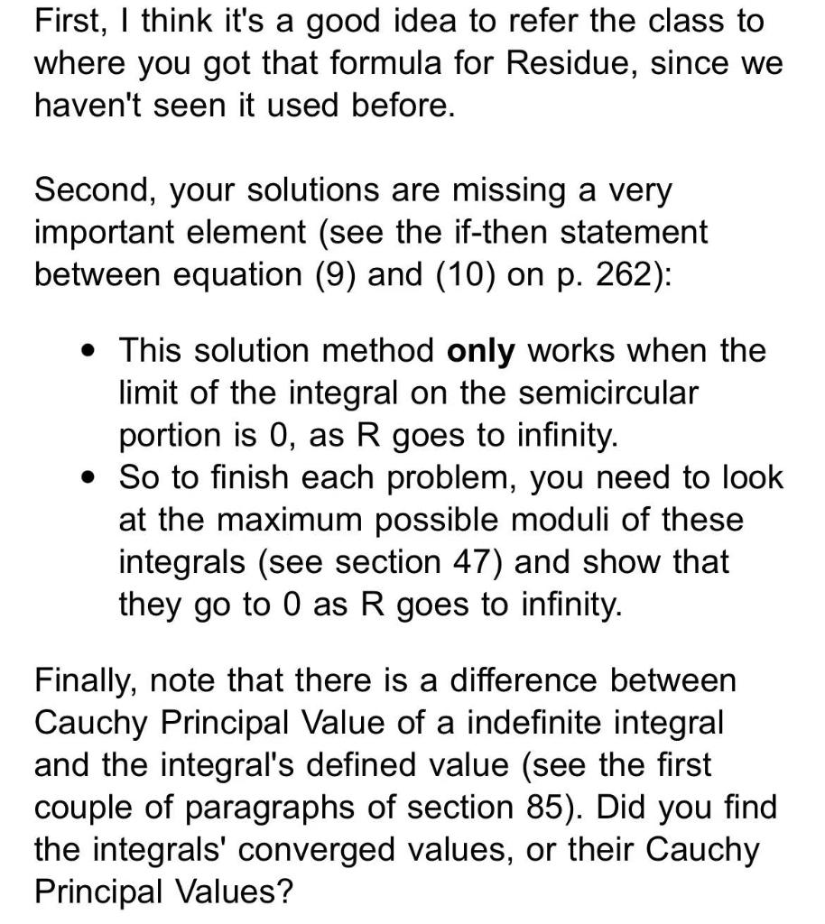 Solved Use residues to calculate the Cauchy Principal Value. | Chegg.com