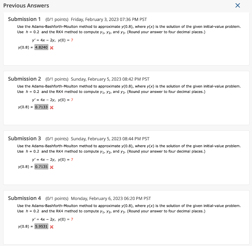 Solved Differential Equations Use the | Chegg.com