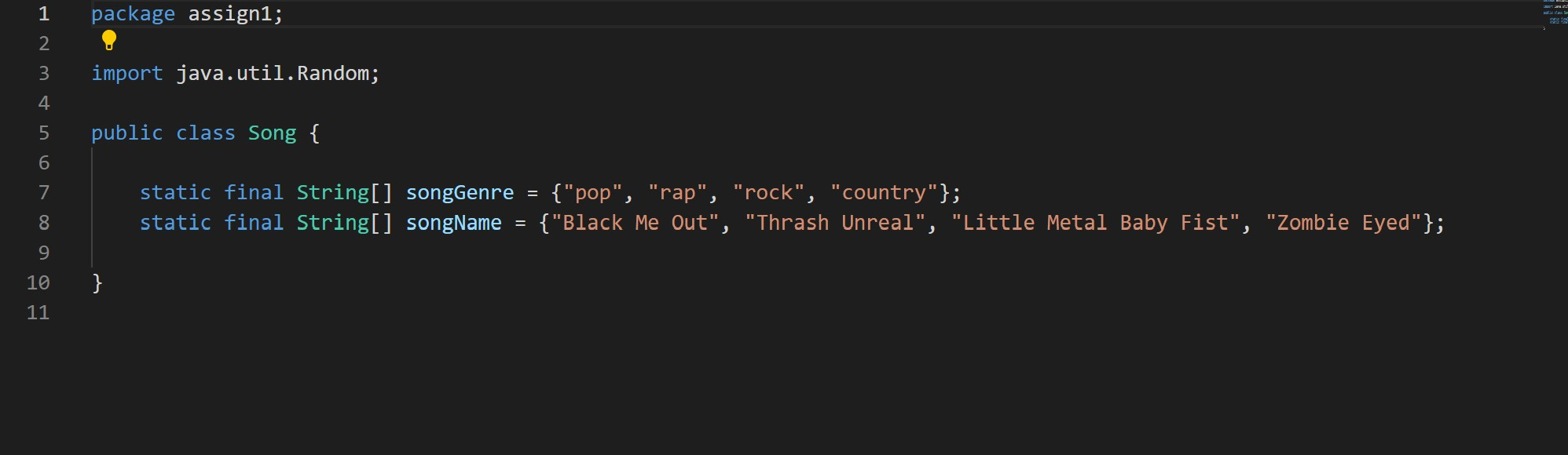 Solved 1. Open the file "Musician.java". There is a "static | Chegg.com