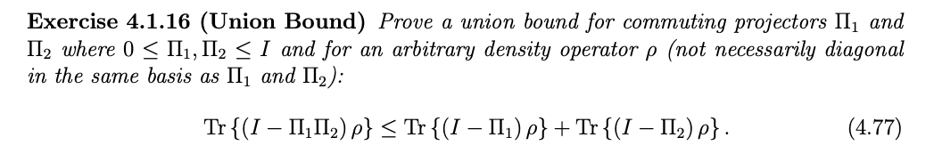 Solved Exercise 4.1.16 (Union Bound) Prove a union bound for | Chegg.com