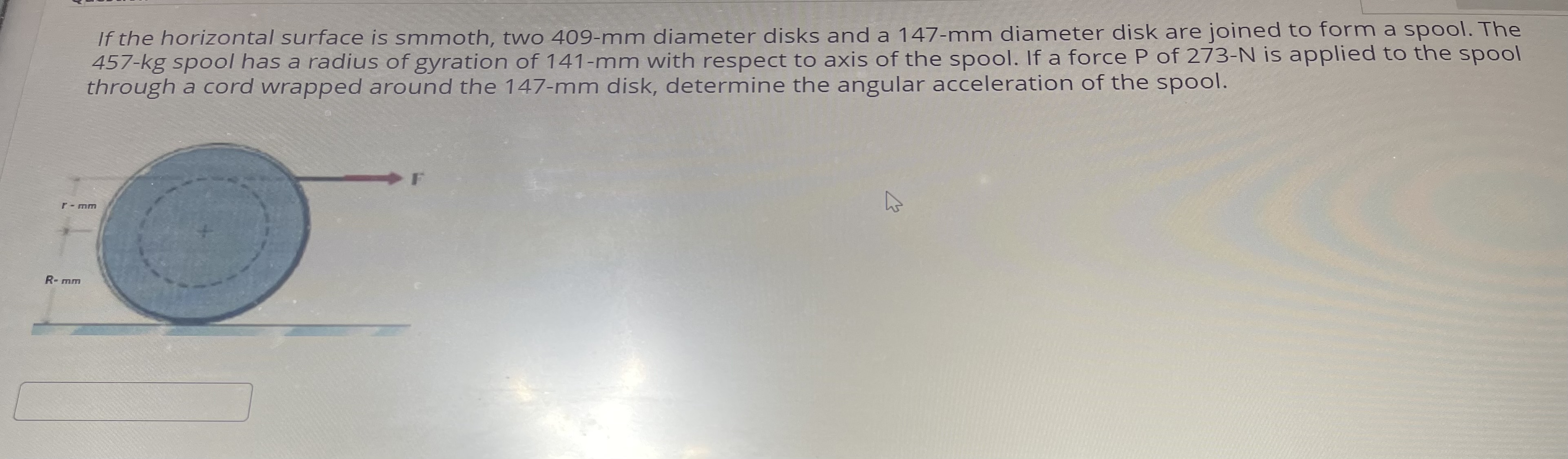 Solved If the horizontal surface is smooth, two 409-mm | Chegg.com