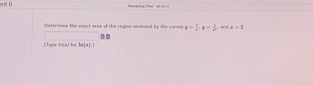 Solved Determine the exact area of the region enclosed by | Chegg.com
