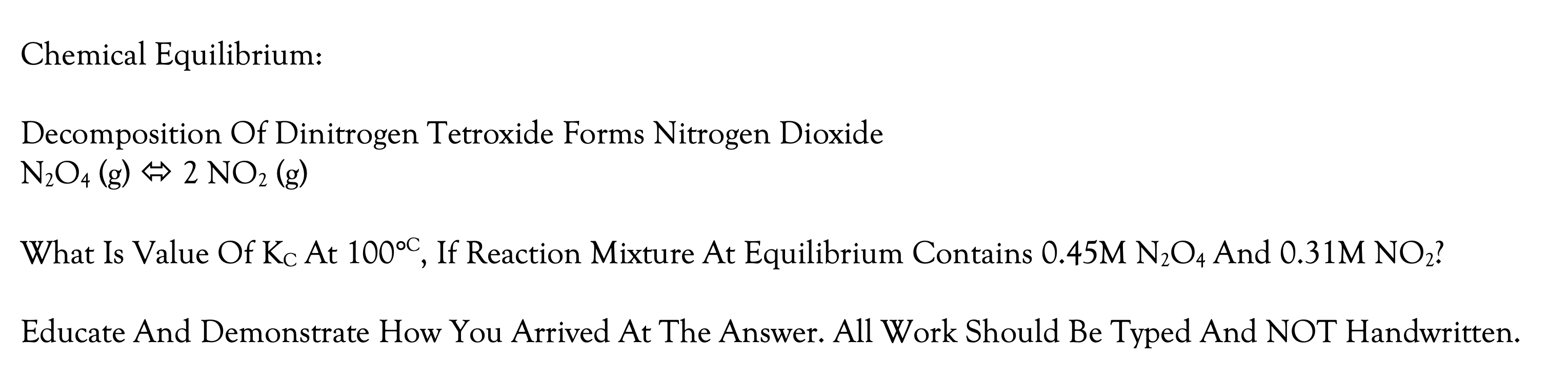 Solved All Work Should Be Typed And NOT Handwritten. All | Chegg.com
