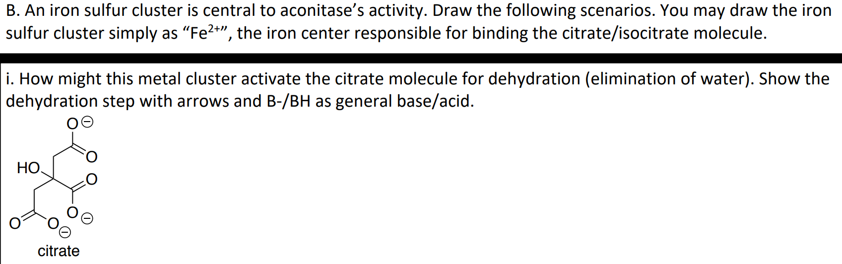 Solved 1. Cis-aconitate is an important intermediate in the | Chegg.com