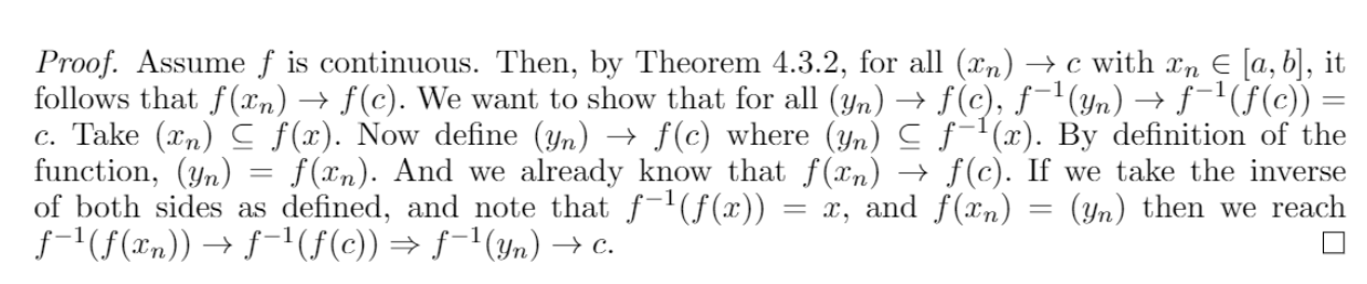 Solved (Abbott, 4.5.8)(Inverse Functions)If a function f:A→R | Chegg.com