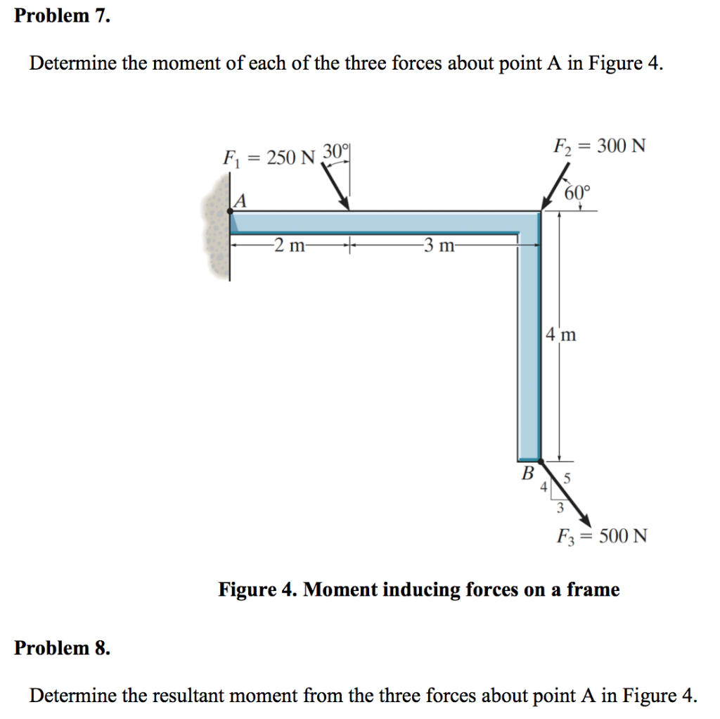 Solved statics problem. please do problem # 7 and 8 with the | Chegg.com