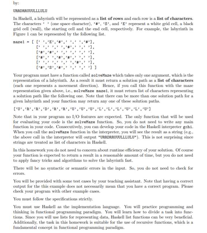 Solved In this assignment, you are going to write a Haskell | Chegg.com