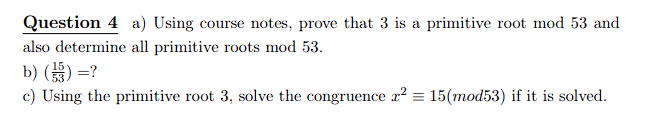 Solved Can you solve the question of the Elementary Number | Chegg.com