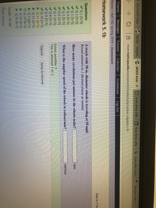 Solved MOER Asses X Omoer maricopaedu action-skip&to 10 | Chegg.com