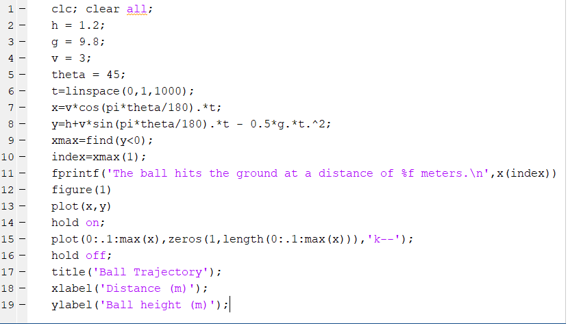 Solved Matlab Question Provide the comments/explanation by | Chegg.com Solved Matlab Question Provide the comments/explanation by | Chegg.com