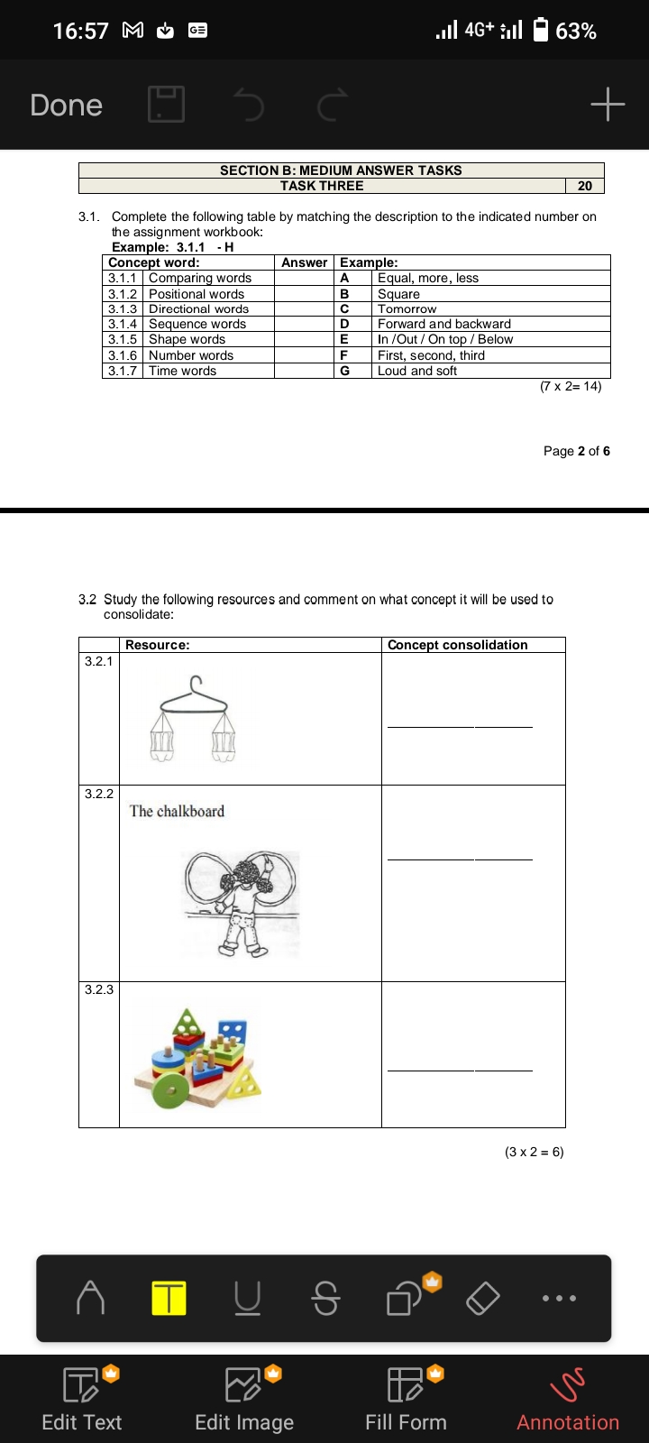 Solved 3.1. Complete the following table by matching the | Chegg.com