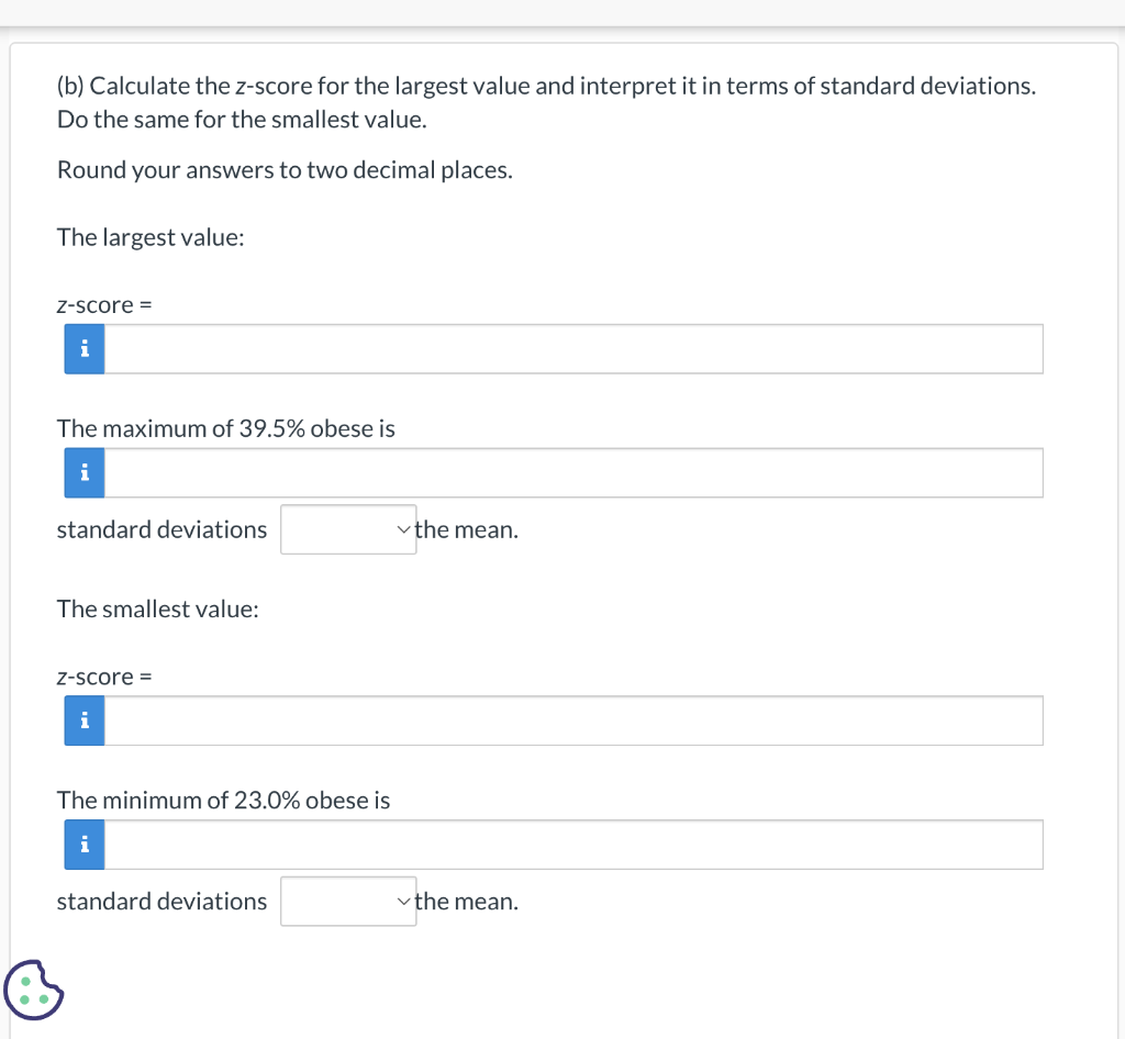 Solved Percent Obese by State Computer output giving | Chegg.com