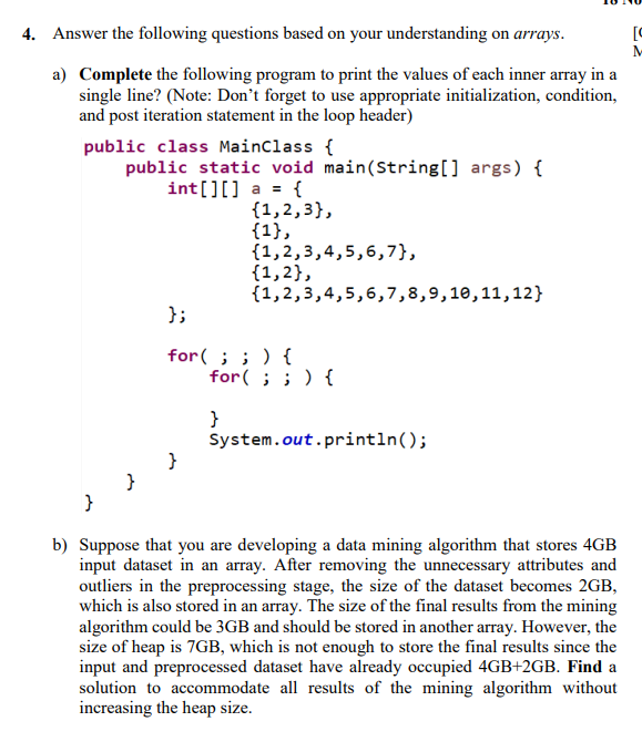 Solved [C M 4. Answer the following questions based on your | Chegg.com
