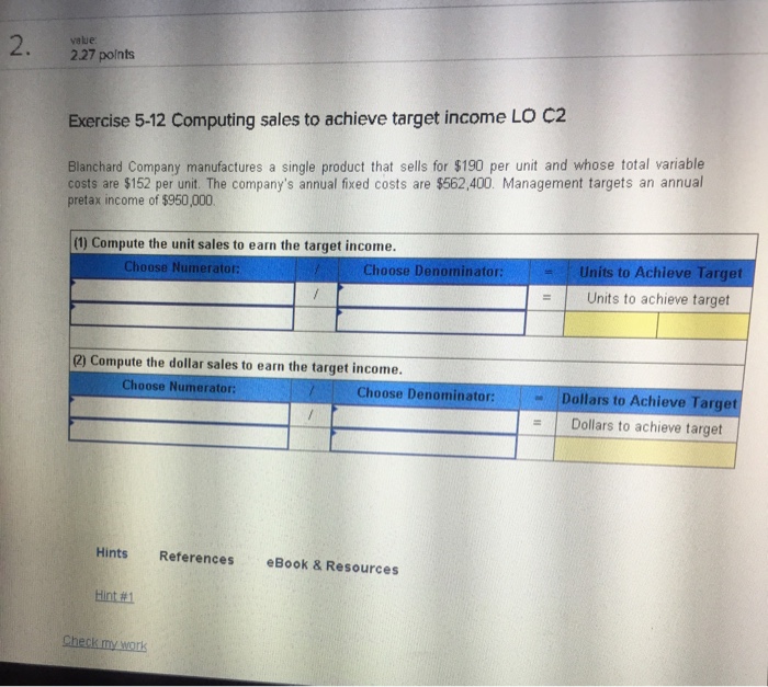 Solved value 2.27 polnts Exercise 5-11 Income reporting and | Chegg.com Solved value 2.27 polnts Exercise 5-11 Income reporting and | Chegg.com