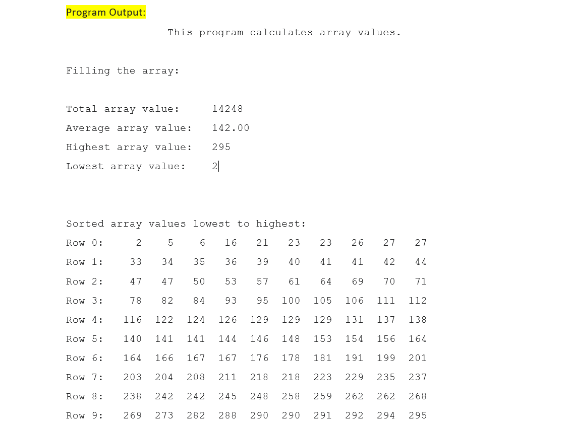 Solved In this project you will create a program that will | Chegg.com