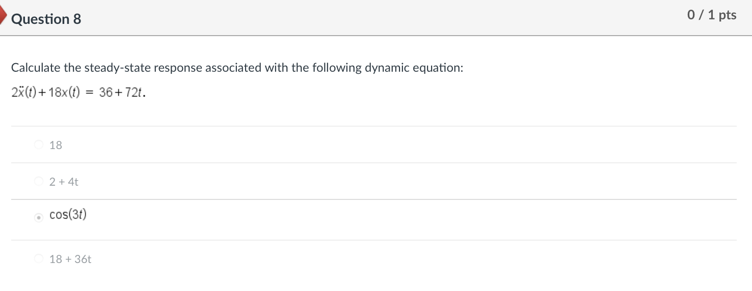 Solved Question 8 0/1 pts Calculate the steady-state | Chegg.com