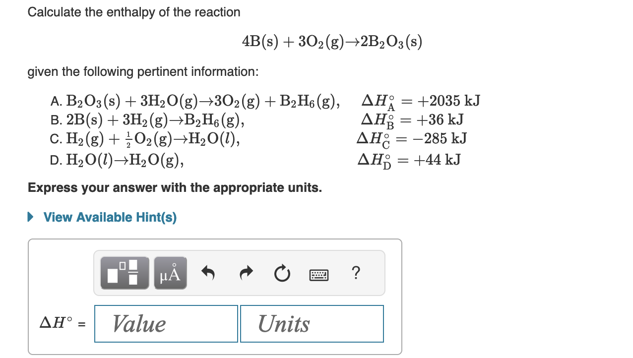[Solved]: Calculate the enthalpy of the reaction 2NO(g)+O2