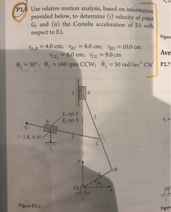 Solved Ps Use Relative Motion Analysis Based On Information