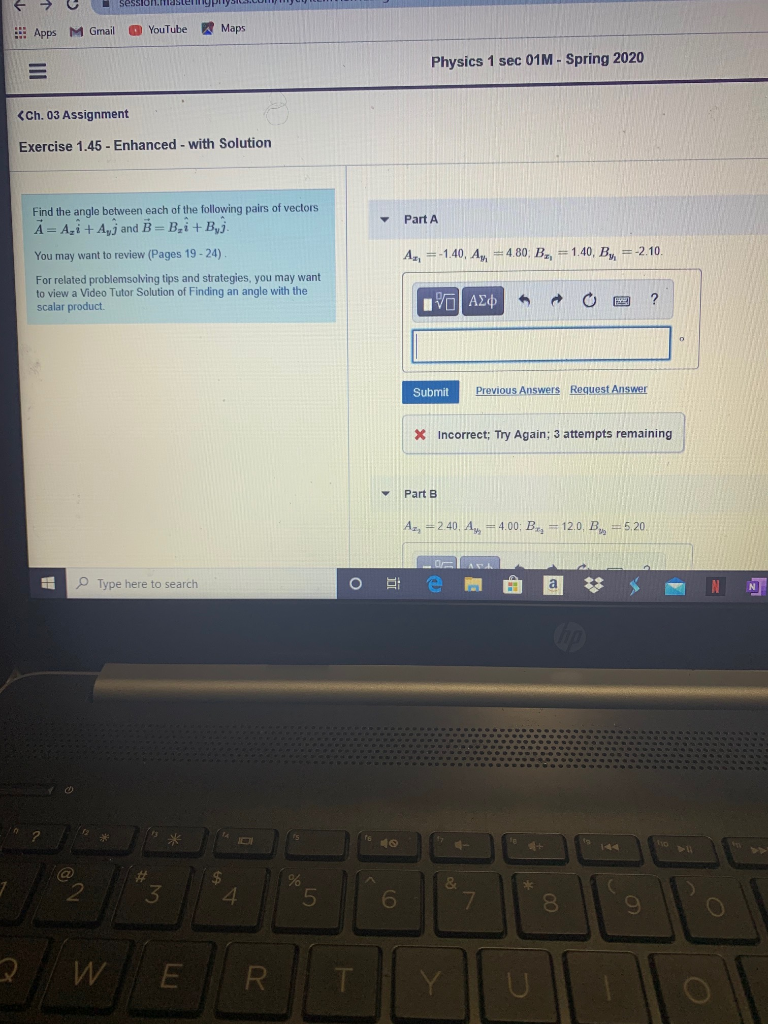 Solved session.master Apps M Gmail YouTube Maps Physics 1 | Chegg.com