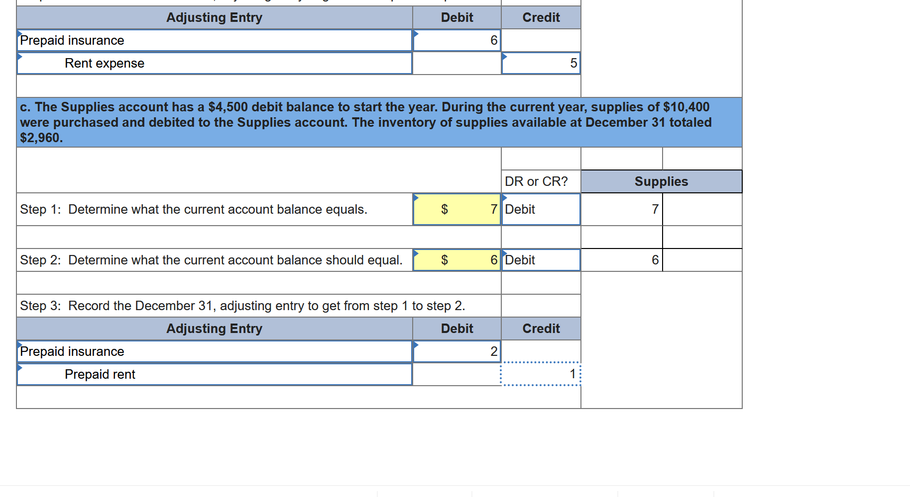 Solved For each separate case below, follow the three-step | Chegg.com