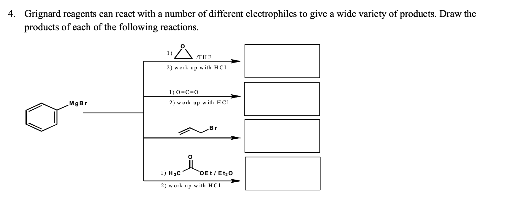 Solved Grignard reagents can react with a number of | Chegg.com