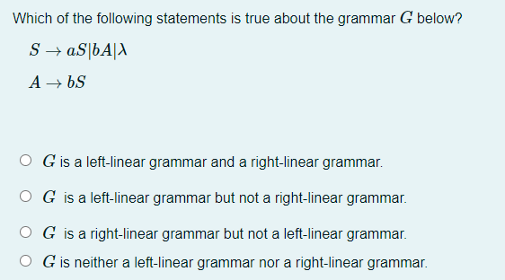 Solved Which of the following statements is true about the | Chegg.com