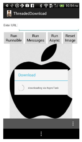 Using various Android concurrency models to download | Chegg.com