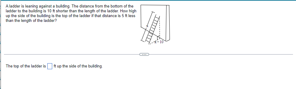 Solved Aladder is leaning against a building. The distance | Chegg.com