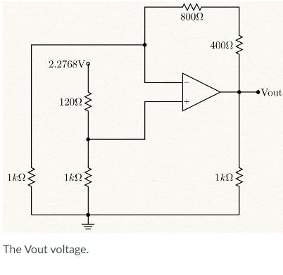 Solved The Vout voltage. | Chegg.com