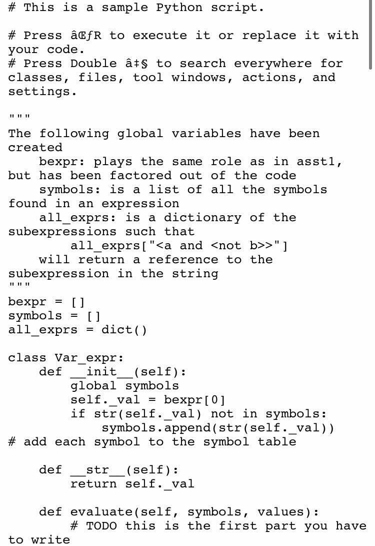 Solved **This is the solution of a1q1 class Var_expr: | Chegg.com