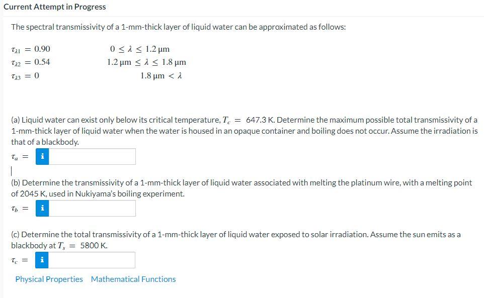 Solved Current Attempt in Progress The spectral | Chegg.com