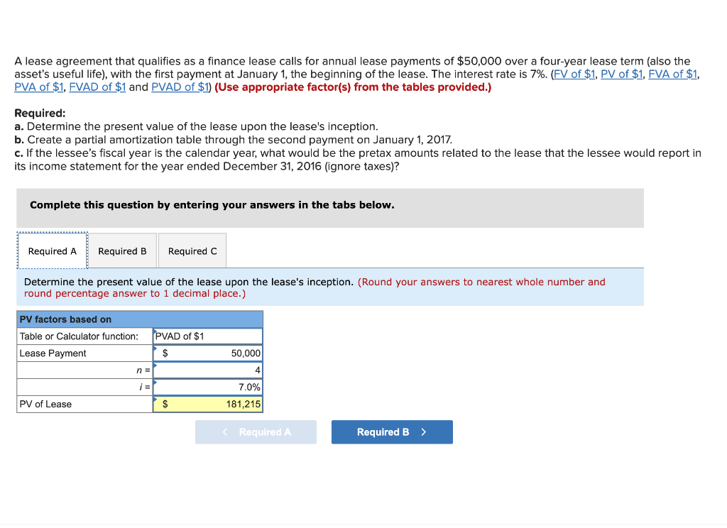 Solved A lease agreement that qualifies as a finance lease | Chegg.com