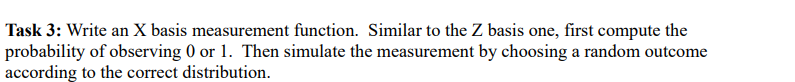 Solved Task 1: Write a function createQubit. It takes two | Chegg.com