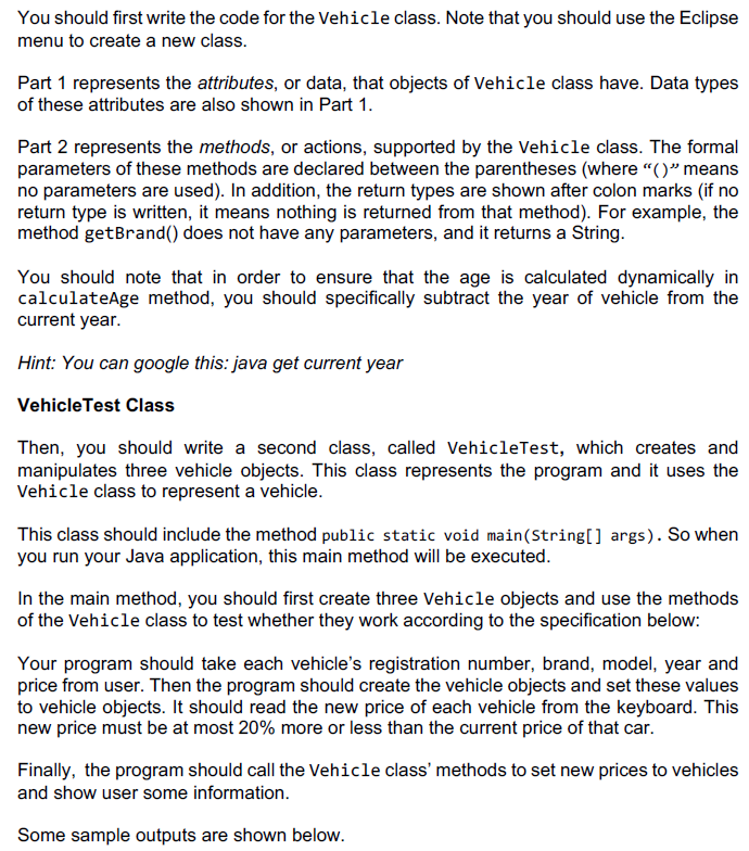 Solved A6. Java Programming_Java is a | Chegg.com