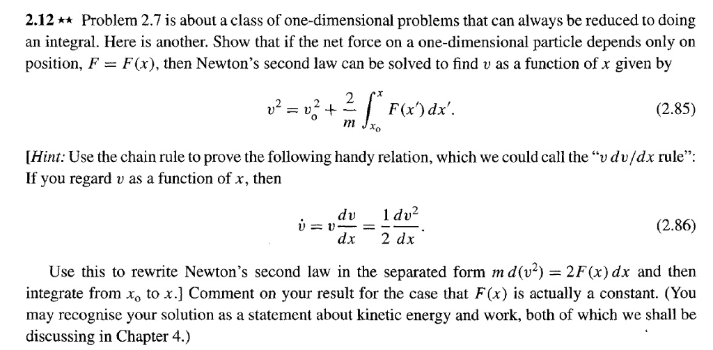 Solved 2.12 ** Problem 2.7 is about a class of | Chegg.com