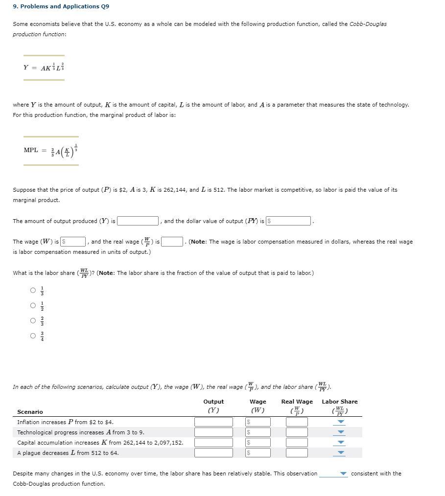 9. Problems and Applications 09 Some economists | Chegg.com