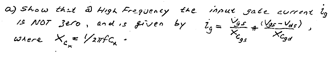 Solved Below we have the small signal model of JFET at low | Chegg.com
